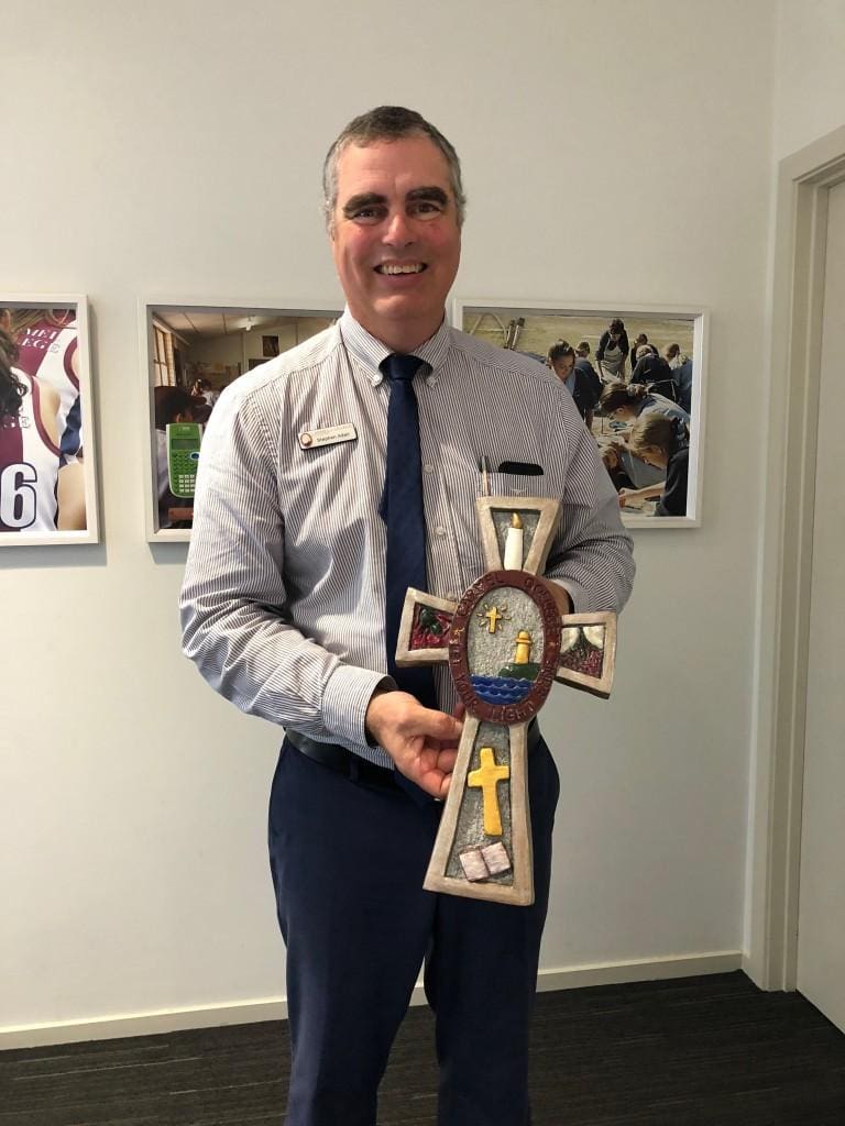 Carmel College Principal Mr Stephen Adair accepting my latest ...