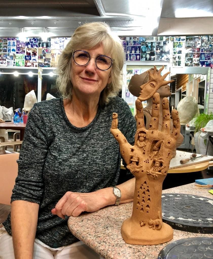 Fantastic Art! clay sculpture created by Susan. - Georgettes Art