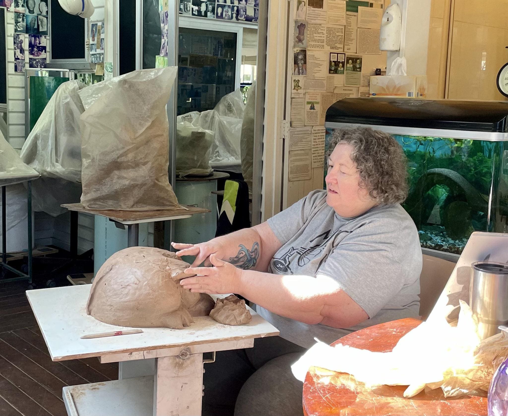 Therapeutic and beneficial is what handling clay does - Georgettes Art