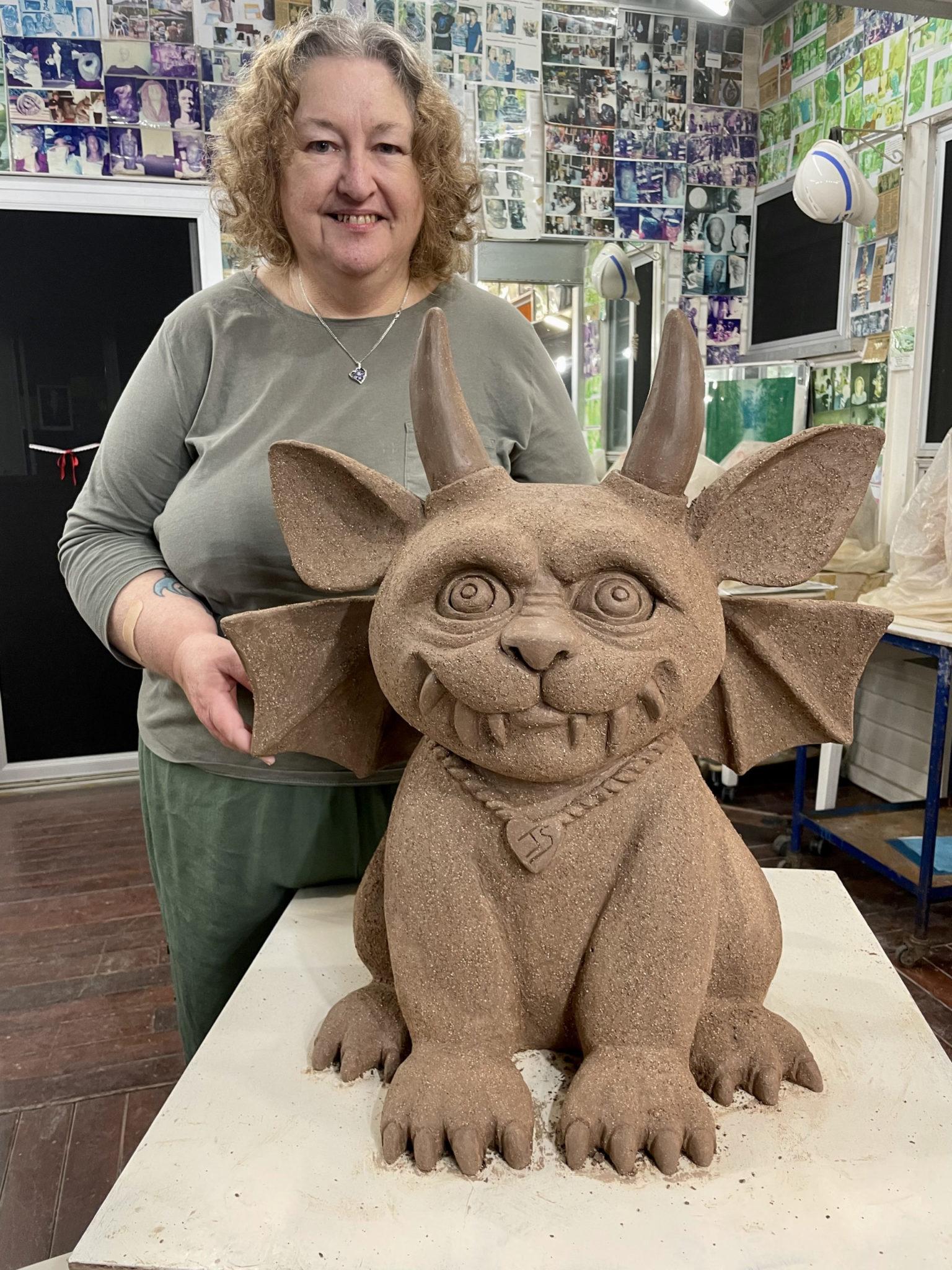 Completed clay sculpture during the clay art classes - Georgettes Art Completed clay sculpture during the clay art classes - Georgettes Art
