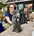 Beginner at the clay sculpturing classes - Georgettes Art