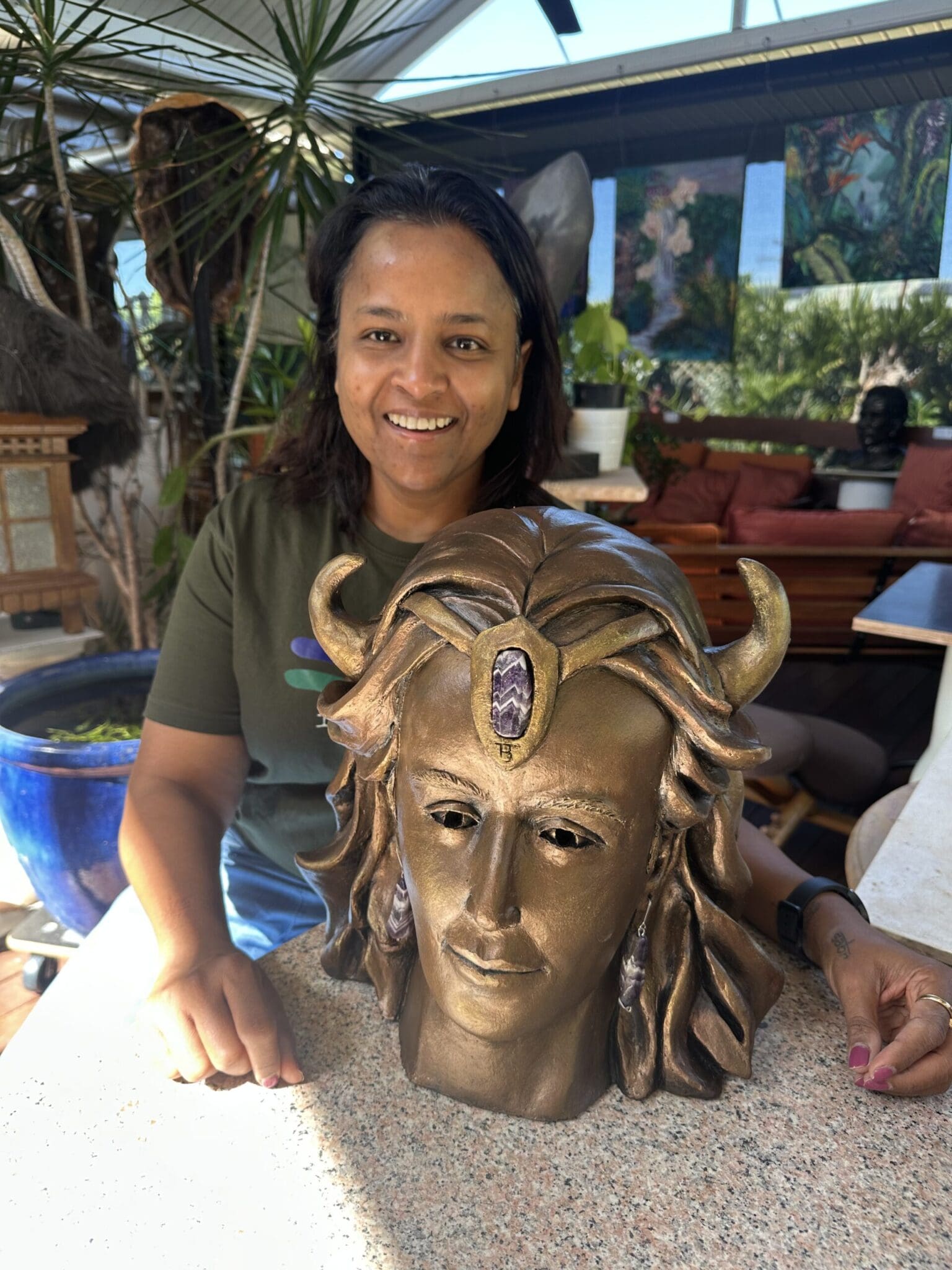 Ekta’s First Sculpture – Completed and Bronzed! - Georgettes Art